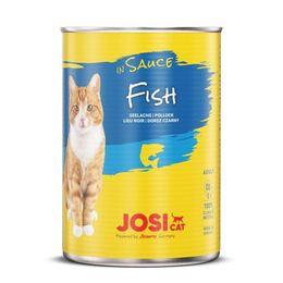 JosiCat Katzenfutter Fisch in Sauce 415 g