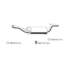 Ernst Mittelschalld&auml;mpfer 670012 f&uuml;r MAZDA