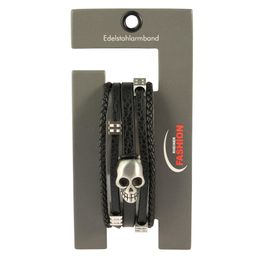 Adelia&acute;s Kettenanh&auml;nger ADELIA&acute;S "Herren Anh&auml;nger &ndash; Totenkopfanh&auml;nger aus Leder", schwarz, Schmuckanh&auml;nger, Herren, Leder, Kettenanh&auml;nger, Zum Verschenken &ndash; ideal zum Valentinstag