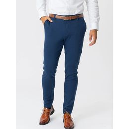 Chinohose TEESHOPPEN "TEESHOPPEN Trouser The Original Performance", Herren, Gr. 29x34, L&auml;nge 34, blau, Obermaterial: 75% Polyester, 22% Viskose, 3% Elasthan, Hosen Chinohose