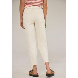 Loose-fit-Jeans STREET ONE STUDIO, Damen, Gr. 32, L&auml;nge 28, ecru washed, Jeans, 55% Baumwolle, 21% Polyester, 14% Lyocell, 9% Viskose, 1% Elasthan, unifarben, kn&ouml;chelfrei, Jeans, High Waist