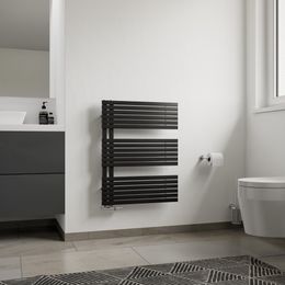 XIMAX Badheizk&ouml;rper 'P2-Open Slim' mattschwarz 76,5 cm x 600 cm