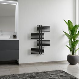 XIMAX Badheizk&ouml;rper 'P2 Scale' mattschwarz 94 cm x 65 cm