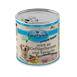 LANDFLEISCH Hundefutter 'Classic' Gefl&uuml;gelherz & Seelachs 800 g