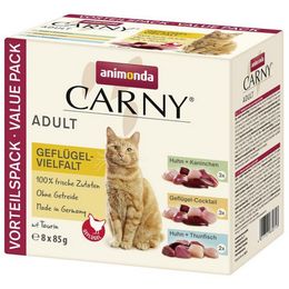 animonda Katzenfutter 'Carny' Adult Gefl&uuml;gel-Vielfalt 8 x 85 g