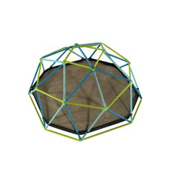TP-Toys Kletterger&uuml;st 'Metal Dome' Stahl blau 188 x 78 x 188 cm mit Sandkasten