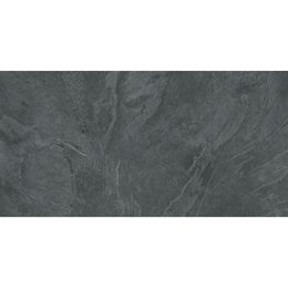 Bodenfliese 'Slate Lux' Feinsteinzeug anthrazit 60 x 120 x 0,95 cm