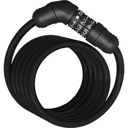 Abus Spiralkabelschloss 'Star 4508C' schwarz &Oslash; 0,8 x 150 cm