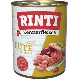 Rinti Hundefutter 'Kennerfleisch' mit Pute 800 g