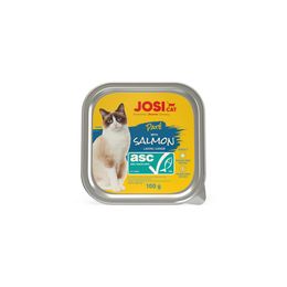 JosiCat Katzenfutter Pate mit Lachs 100 g