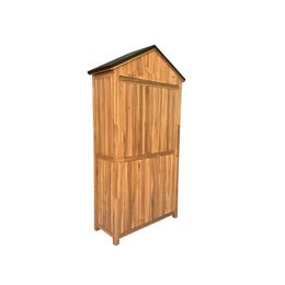 Ger&auml;teschrank 'Bella' Akazienholz naturbelassen 100 x 190 x 42,8 cm