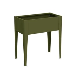 WESTMANN Hochbeet 'Vedura S' Stahl olivfarben 74 x 40 x 80 cm