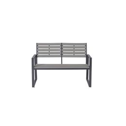 Garden Impressions Gartenbank 'Detroit' 2-Sitzer Aluminium anthrazit/grau 122 x 85 x 64 cm