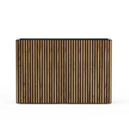 Herstera Pflanzk&uuml;bel 'Deco Planter Divider L' schwarz/naturfarben 120 x 32 x 40 cm
