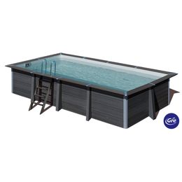 GRE Composite Pool-Set 'Avantgarde' 326 x 124 x 606 cm mit Sandfilter und Trittleiter