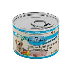 LANDFLEISCH Hundefutter 'Classic' Gefl&uuml;gelherz & Seelachs 195 g
