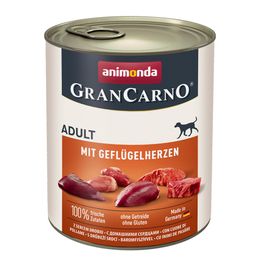 animonda Hundefutter 'granCarno' Adult Gefl&uuml;gelherzen 800 g