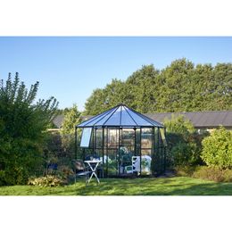 HALLS Gew&auml;chshaus 'Atrium' 375 x 325 cm mit 3 mm Sicherheitsglas schwarz