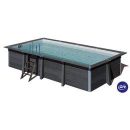 GRE Composite Pool-Set 'Avantgarde' 326 x 124 x 606 cm mit Sandfilter und Trittleiter