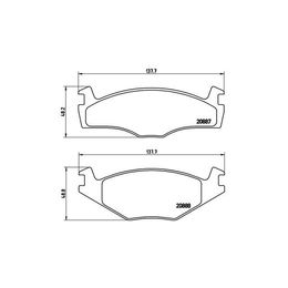 MAGNETI MARELLI Bremsbelagsatz, Scheibenbremse 363700485024 f&uuml;r VW