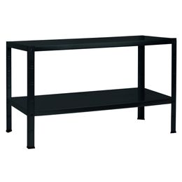 SCHULTE REGALWELT Steck-Grundregal schwarz 100 x 43 x 40 cm, 2 B&ouml;den &agrave; 65 kg