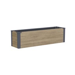 WESTMANN Pflanzkasten 'Talus M' Holzoptik 100 x 32 x 25 cm