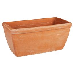 Balkonkasten "Antique" Terrakotta witterungsbest&auml;ndig 30 x 15 x 14 cm