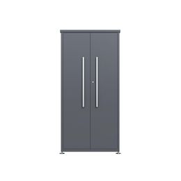 WESTMANN Gartenschrank 'Capsa' mit Zubeh&ouml;r anthrazit 90 x 65 x 187 cm