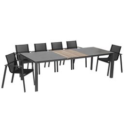 Acamp Gartenm&ouml;belset 'Hollywood' f&uuml;r 6 Personen Aluminium