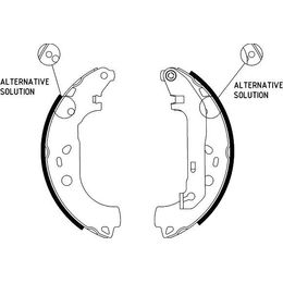 Hella Bremsbackensatz 8db355002921 f&uuml;r Ford MAZDA