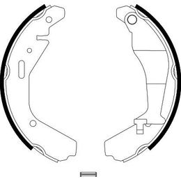 Hella Bremsbackensatz 8db355002951 f&uuml;r HOLDEN Suzuki Subaru