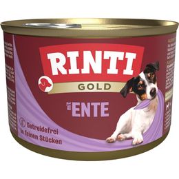 Rinti Hundefutter 'gold' Entenherz 185 g