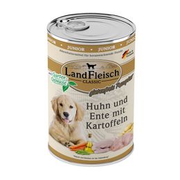 LANDFLEISCH Hundefutter 'Classic' Junior Huhn & Ente 400 g