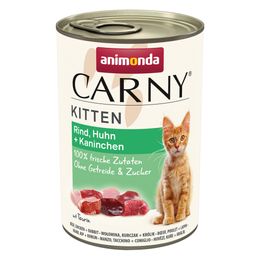 animonda Katzenfutter 'Carny' Kitten Rind, Huhn, Kartoffel 400 g