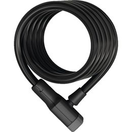Abus Spiralkabelschloss 'Booster 6512K' schwarz &Oslash; 1,2 x 180 cm