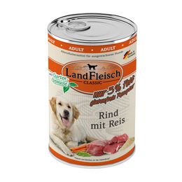 LANDFLEISCH Hundefutter 'Classic' Rind, Reis 400 g