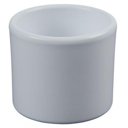 &Uuml;bertopf Zylinder wei&szlig; matt 8 cm