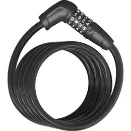 Abus Spiralkabelschloss 'Tresor 6512C' schwarz &Oslash; 1,2 x 180 cm