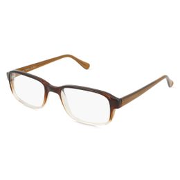 Fielmann MC 596 CL Brille Herren | Fassung: Vollrand, Quadratisch, Braun Gemasert