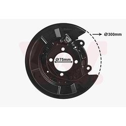 Van Wezel Spritzblech, Bremsscheibe 5398374 Hinterachse rechts f&uuml;r TOYOTA