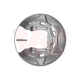 Van Wezel Spritzblech, Bremsscheibe 0675375 Hinterachse rechts f&uuml;r BMW