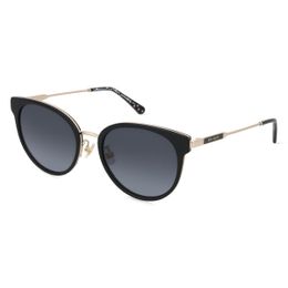 Kate Spade GINNY/F/S | Damen-Sonnenbrille | Fassung: Vollrand, Cat Eye, Edelstahl, Schwarz | Glasfarbe: Grau