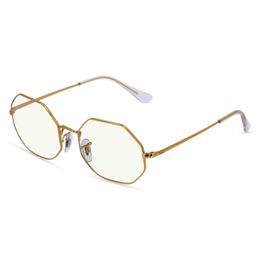 Blaulichtfilterbrille Ray-Ban RB 1972 OCTAGON BL | Unisex | Fassung: Geometrisch Gold