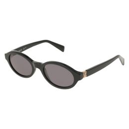 Liu Jo LJ827S | Damen-Sonnenbrille | Fassung: Vollrand, Oval, Acetat, Schwarz | Glasfarbe: Grau