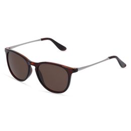 Fielmann MC 568 SUN FA | Kinder-Sonnenbrille | Fassung: Vollrand, Panto, Propionat, Havanna Gl&auml;nzend | Glasfarbe: Braun