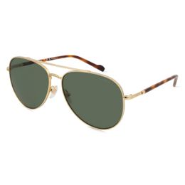 Vogue eyewear VO4290S | Herren-Sonnenbrille | Fassung: Vollrand, Pilot, Metall, Gold | Glasfarbe: Gr&uuml;n