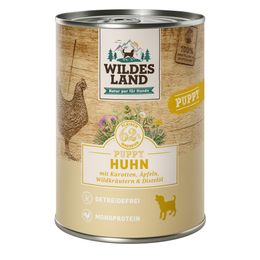 Hundenassfutter 'Huhn mit Karotte, Apfel und Wildkr&auml;utern' Puppy 400 g