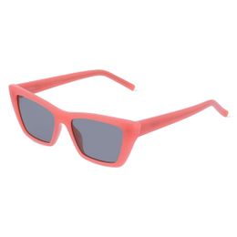 Fielmann OU 040 SUN FA GRACE | Damen-Sonnenbrille | Fassung: Vollrand, Butterfly, Acetat Spritzguss, Lachs Gl&auml;nzend | Glasfarbe: Grau