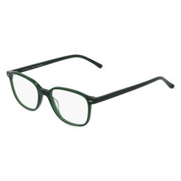 Fielmann LN 041 CL Brille Teenager | Fassung: Vollrand, Quadratisch, Gr&uuml;n Gl&auml;nzend