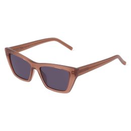 Fielmann OU 040 SUN FA GRACE | Damen-Sonnenbrille | Fassung: Vollrand, Butterfly, Acetat Spritzguss, Rose Braun | Glasfarbe: Grau